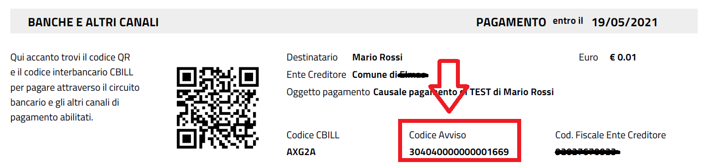 Paga un avviso pagoPA - Comune di Mariano Comense